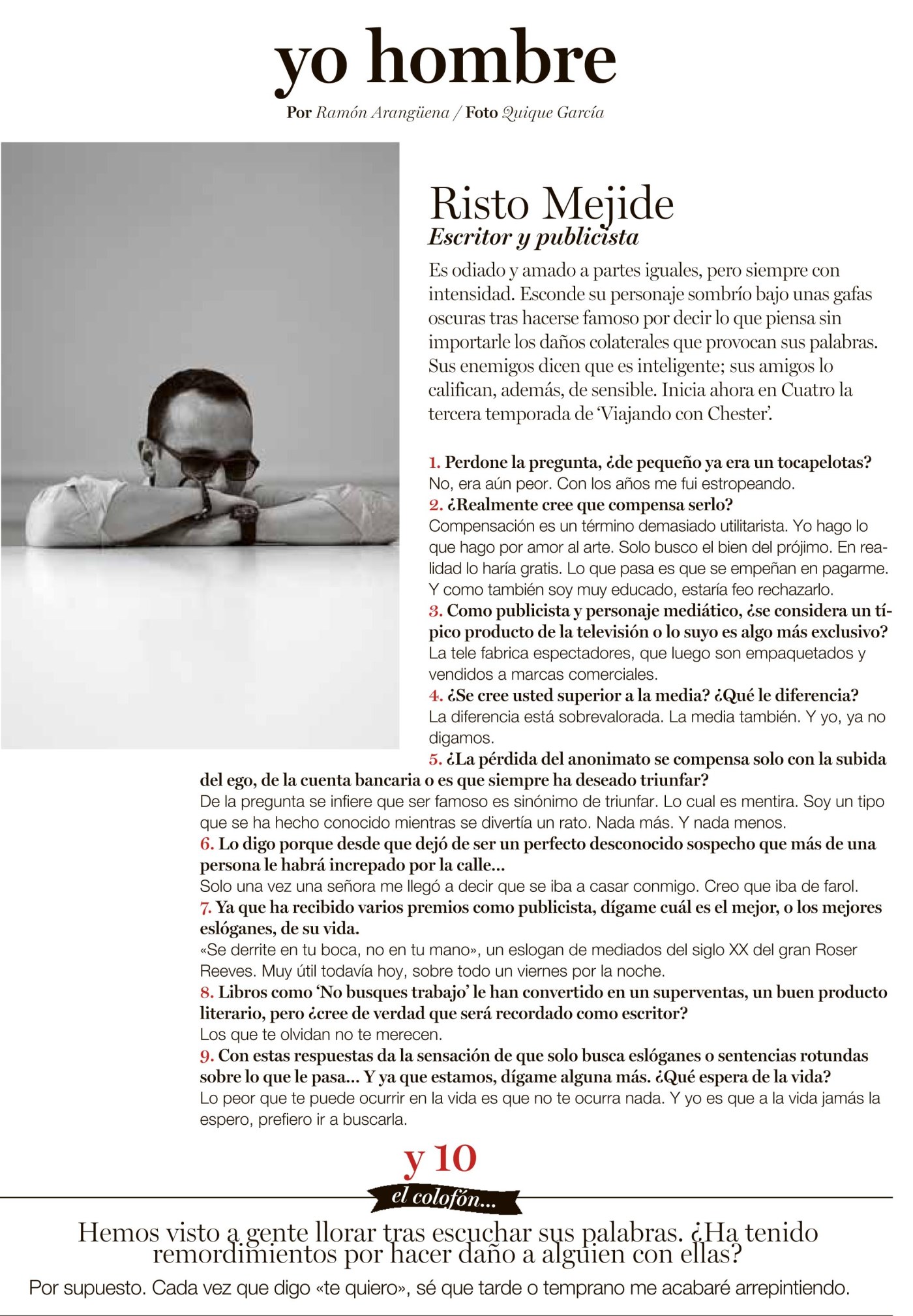 Yo Hombre – Risto Mejide